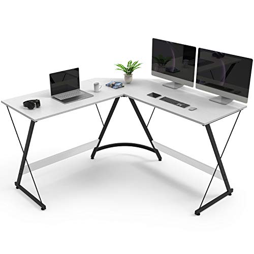 Yesker L Shaped Computer Desk Home Office Corner Gaming Desk, 51 Inch L ...
