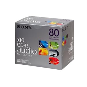 Sony CD-R Audio 80 Mins 10 Pack: Amazon.co.uk: Electronics
