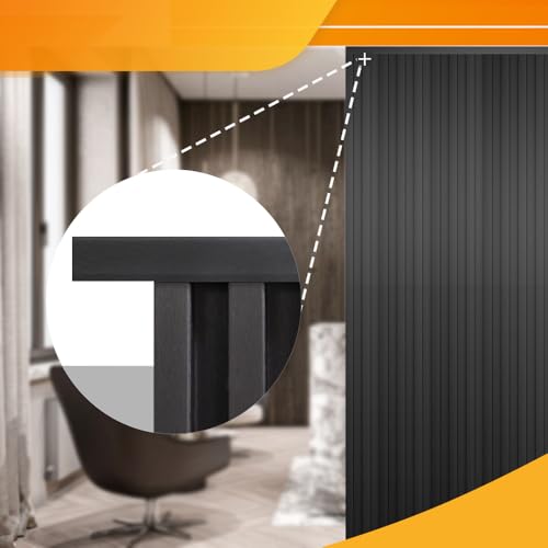 OUZUGIE 8-Pack 57 Inches, WPC Slat Wall Panel Trim,Corner Guard For ...