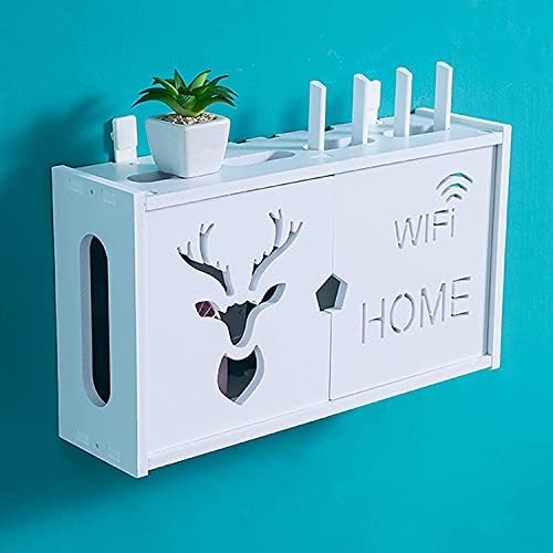 KPTKP WiFi Box, Internet Box, Wireless WiFi Router Holder, Storage Box ...