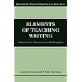 Amazon.com: The Elements of Teaching Writing: A Resource for ...