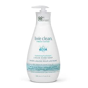 Amazon.com : Live Clean Fresh Water Hydrating Liquid Hand Soap, 500 mL ...