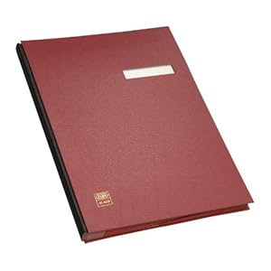 Amazon.com : Elba 41403RO Signature Folder for DIN A4 PVC Red : Office ...