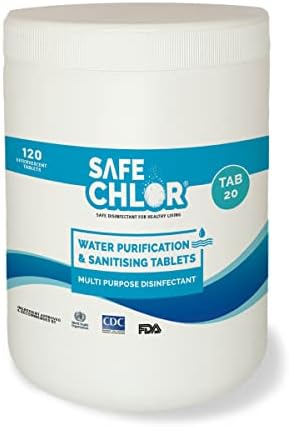 Safe Chlor Tab 20 | Chlorine Tablets for 20 Liters Drinking Water ...