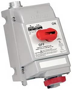 Leviton 430MF7W 30 Amp 480 Volt 3-Phase Pin & Sleeve Mechanical ...