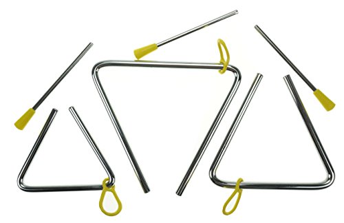 Bilipala Steel Rhythm Musical Percussion Triangle Instruments with ...