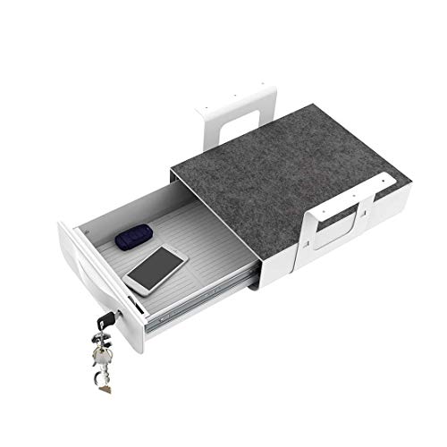 FlexiSpot Lockable Under Desk Drawer Standing Desk Storage Organizer ...