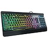 Dacoity Gaming Keyboard, Low-Profile Keyboard, All-Metal Panel ...