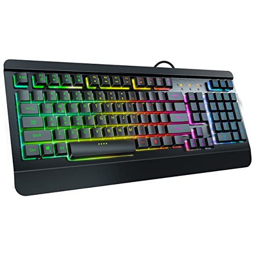 Dacoity Gaming Keyboard, Low-Profile Keyboard, All-Metal Panel ...