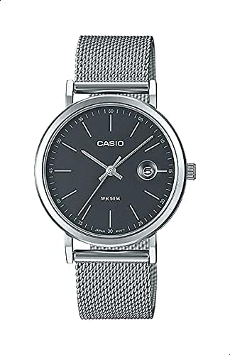 CASIO Mesh Stainless Steel Band Analog Watch for Women - Silver price ...