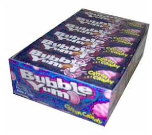 Amazon.com : Bubble Yum Cotton Candy Flavored Gum - 18 Packs of 5 ...