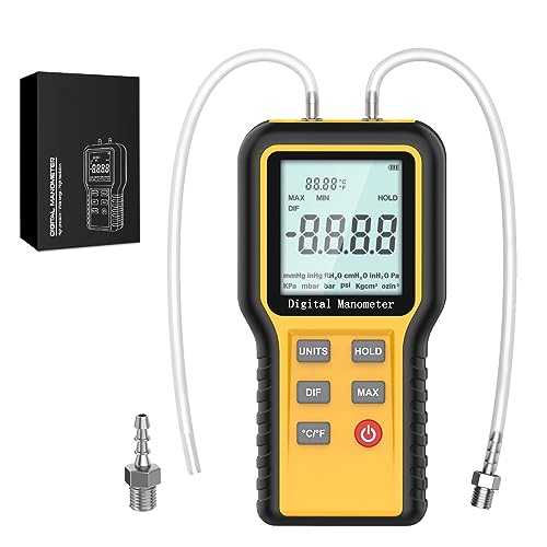 Manometer, Digital Differential Manometer, Professional Air Pressure ...