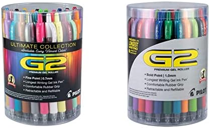 PILOT G2 Premium Ultimate Collection Refillable and Retractable Rolling ...