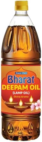 Bharat Lamp Oil Deepam Oil 1 Liter Non-Edible Blend of 5 Oils with ...