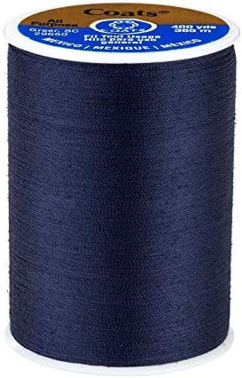 Coats & Clark All-Purpose Navy Thread /400 Yard Spool/ 1 Spool of Yarn ...