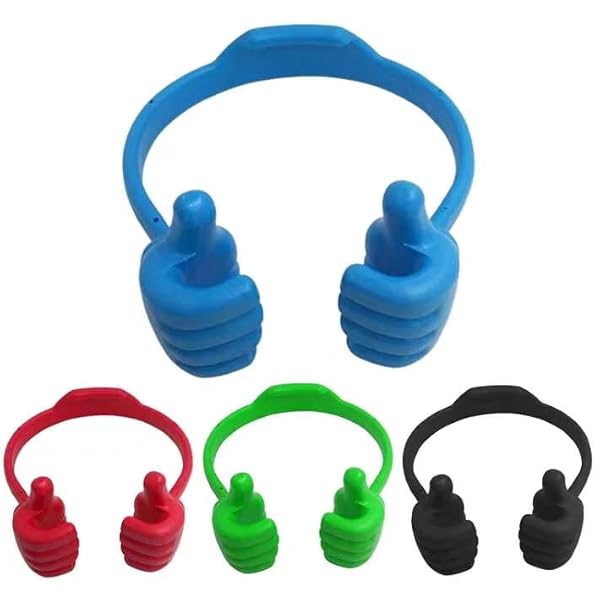 4 Packs with 4 Colors Thumbs Up Cell Phone Stands, Mobile Phones Stand ...