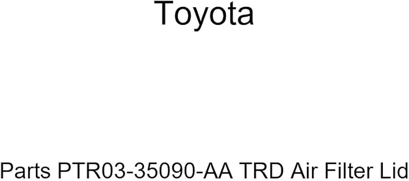 Amazon.com: Genuine Toyota Parts PTR03-35090-AA TRD Air Filter Lid ...
