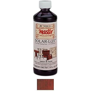 Behlen Solar-Lux Stain, Blood Red 1 Pint - Household Wood Stains ...