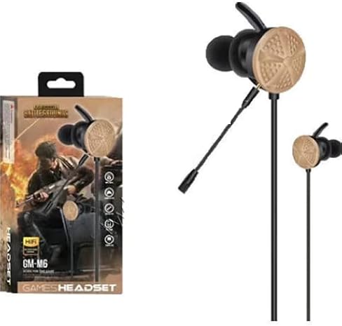 سعر GM-G6 Gaming Headset with Mic 3.5mm jac Gold فى مصر | بواسطة امازون ...