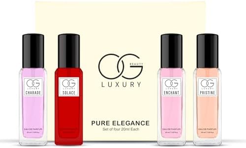 OG BEAUTY LUXURY Fragrances Pack of 4, 20ml | Charade, Solace, Enchant ...
