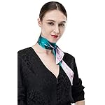 COLD POSH 100% Silk Skinny Scarf Neckerchief for Women Hair Scarf ...