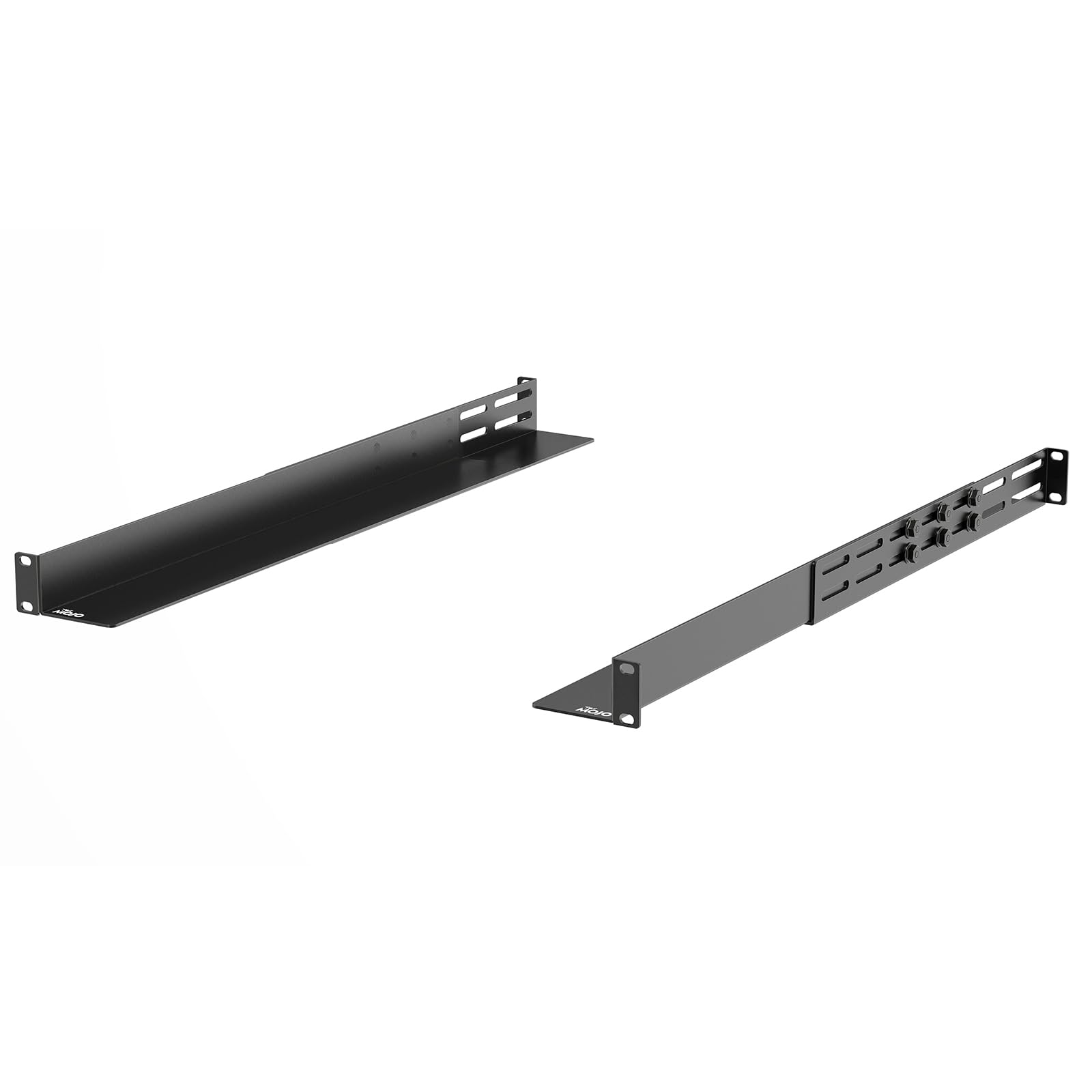 Tecmojo Universal 1U Rack Mount Rail,4-Post Fully Server Rack Shelf ...