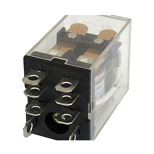 JQX-13F LY2 DC 24V Coil 8-Pin DPDT Green LED Electromagnetic Relay: Amazon.com: Industrial ...