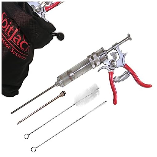 SpitJack Magnum Meat Injector. Food Flavor Injection Syringe for Smoked ...