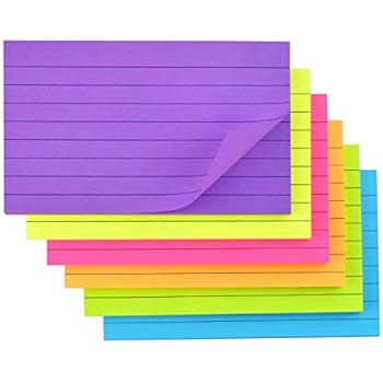 Amazon.com : Lined Sticky Notes with Lines 3x5 Self-Stick Notes 6 ...