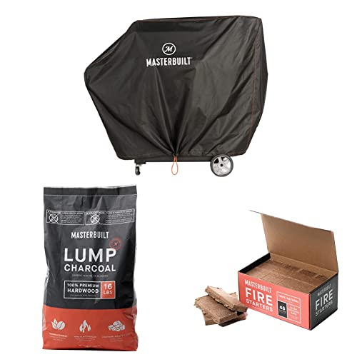 Masterbuilt Gravity Series 1050 Digital Charcoal Grill Cover + Lump ...