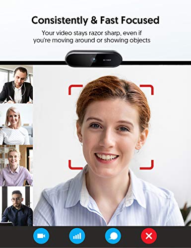 Victure Webcam Autofocus 1080P, PC Camera with Microphone for Desktop ...
