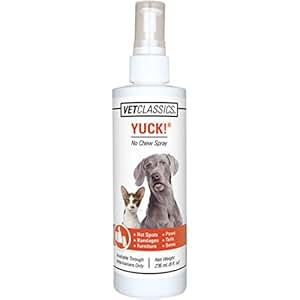 Amazon.com : Vet Classics Yuck No Chew Spray (8 oz) : Pet Behavior ...