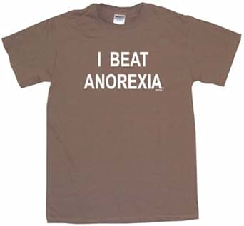 Amazon.com: I Beat Anorexia Men's Tee Shirt: Clothing