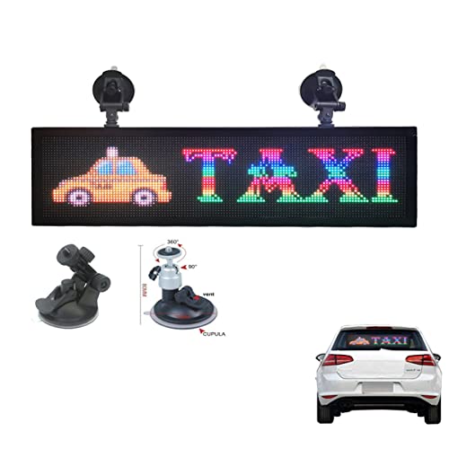 P4 LED Car Sign 12V -36V Led Sign Car Rear Window Message Board 21x6 ...