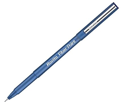 Rorito Fiber Point Blue Pilot Pen Pack of 20: Amazon.in: Office Products