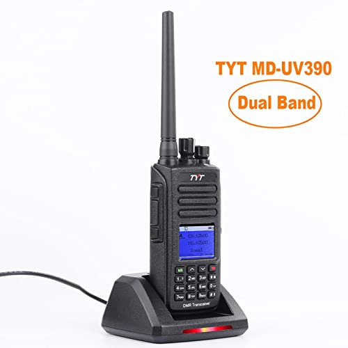 TYT MD-UV390 Digital Dual Band VHF UHF DMR Radio Waterproof Dustproof IP67 Walkie Talkie ...