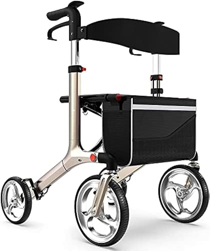 Healconnex Luxury Rollator Walkers for Seniors-Bulit-in Cable Rollator ...