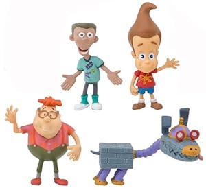 Amazon.com: Jimmy Neutron 2 Inch Deluxe Collector 4-Pack Figurine Set ...