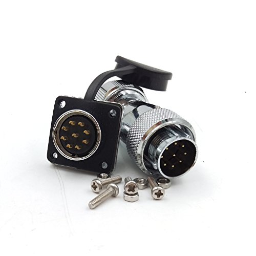 FORTTAR WS20 2 3 4 5 6 7 8 9 10 12Pin Panel Mount Connector Plug Socket, Waterproof Connector ...