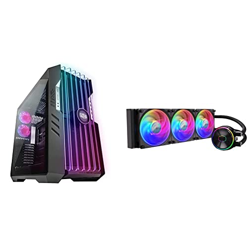 Cooler Master HAF 700 EVO E-ATX High Airflow PC Case & PL360 Flux Close ...