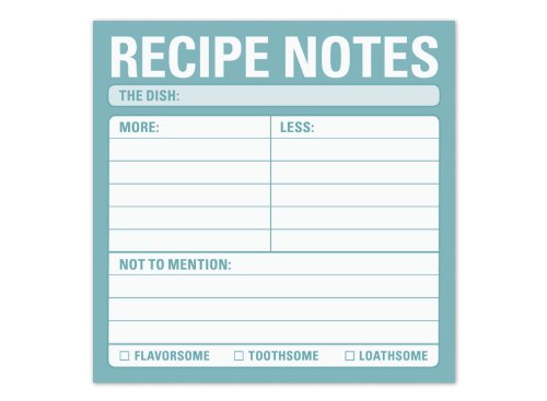 Amazon.com : Knock Knock 12429 Sticky Recipe Notes : Sticky Note Pads ...