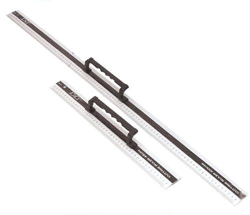 Cutting Ruler 100cm Metal Ruler with Handle- Jakar: Amazon.co.uk ...