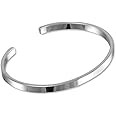 Amazon.com: VN Jewelry Men's Solid 925 Sterling Silver Bangle, Plain Silver Cuff Bracelet ...