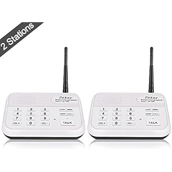Amazon.com: Digital 3-Channel FM Wireless Intercom System for Home and ...
