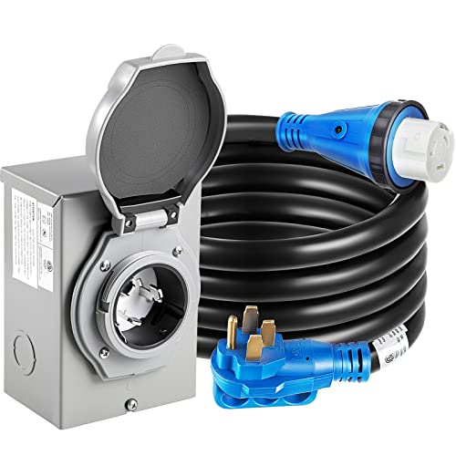50 Amp Generator Cord And Power Inlet Box 50 Amp Generator Cords 25FT 
