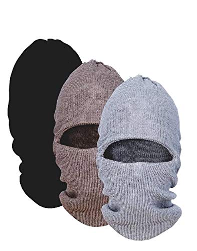US Club Assn Men's Woollen Monkey Cap (Multicolour) - Pack of 3: Amazon ...