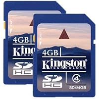 Amazon.com: Kingston 4 GB Class 4 SDHC Flash Memory Card 2-Pack SD4/4GB ...