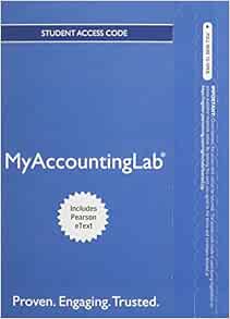 MyAccountingLab Access Code: Includes Pearson Etext (MyAccountingLab ...