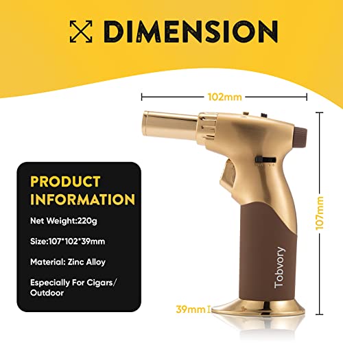 Torch Lighter - Refillable Butane Torch With Adjustable Flame ...