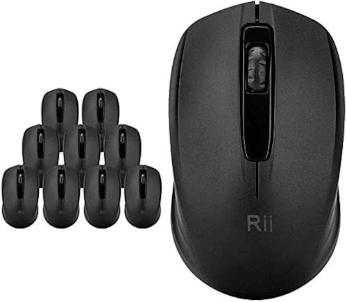 Rii 10-Pack Wireless Mouse 1000DPI for PC, Laptop, Windows,Office ...